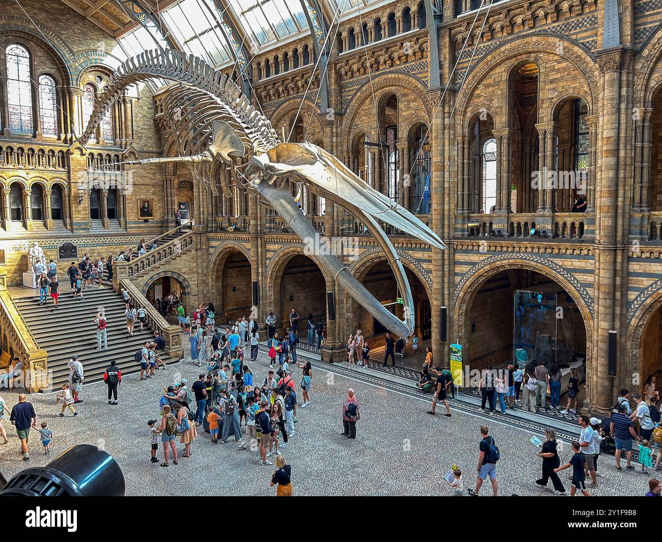 London, Great Britain, High Angle, Wide Angle View, Tourists Visiting ...