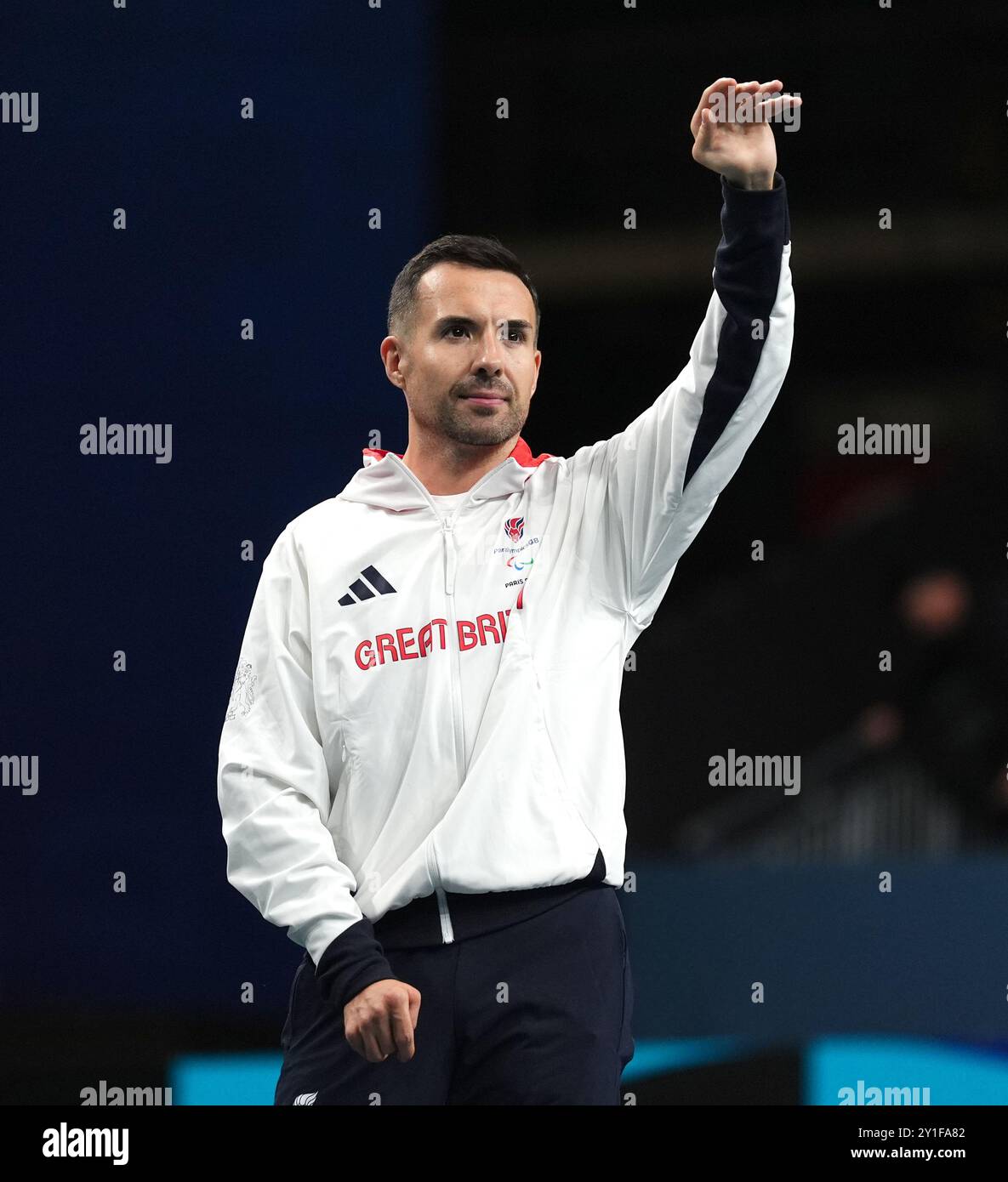Great Britain's Will Bayley poses with his silver medal after the Men's ...