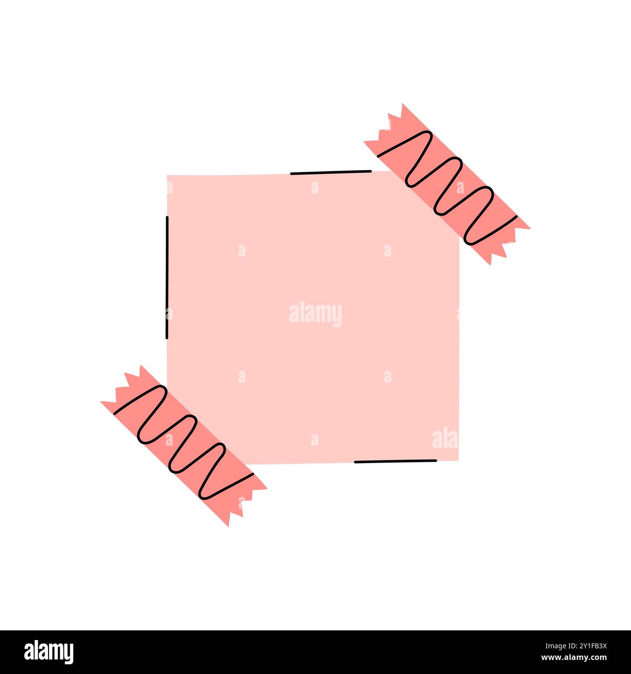 Washi tape clipart Stock Vector Images - Alamy