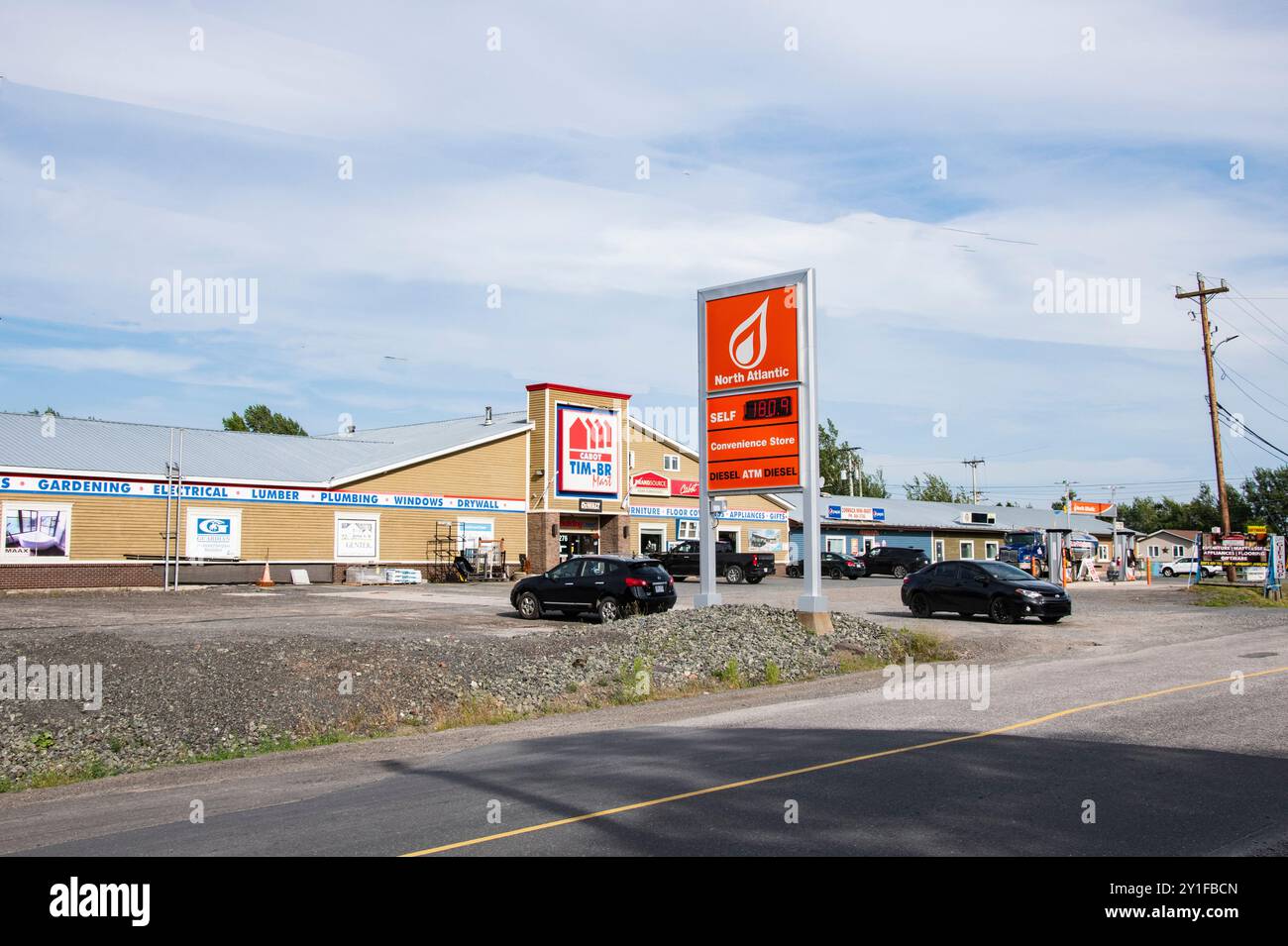 North Atlantic gas station and Cabot Tim-br Mart on NL 230A in Milton ...