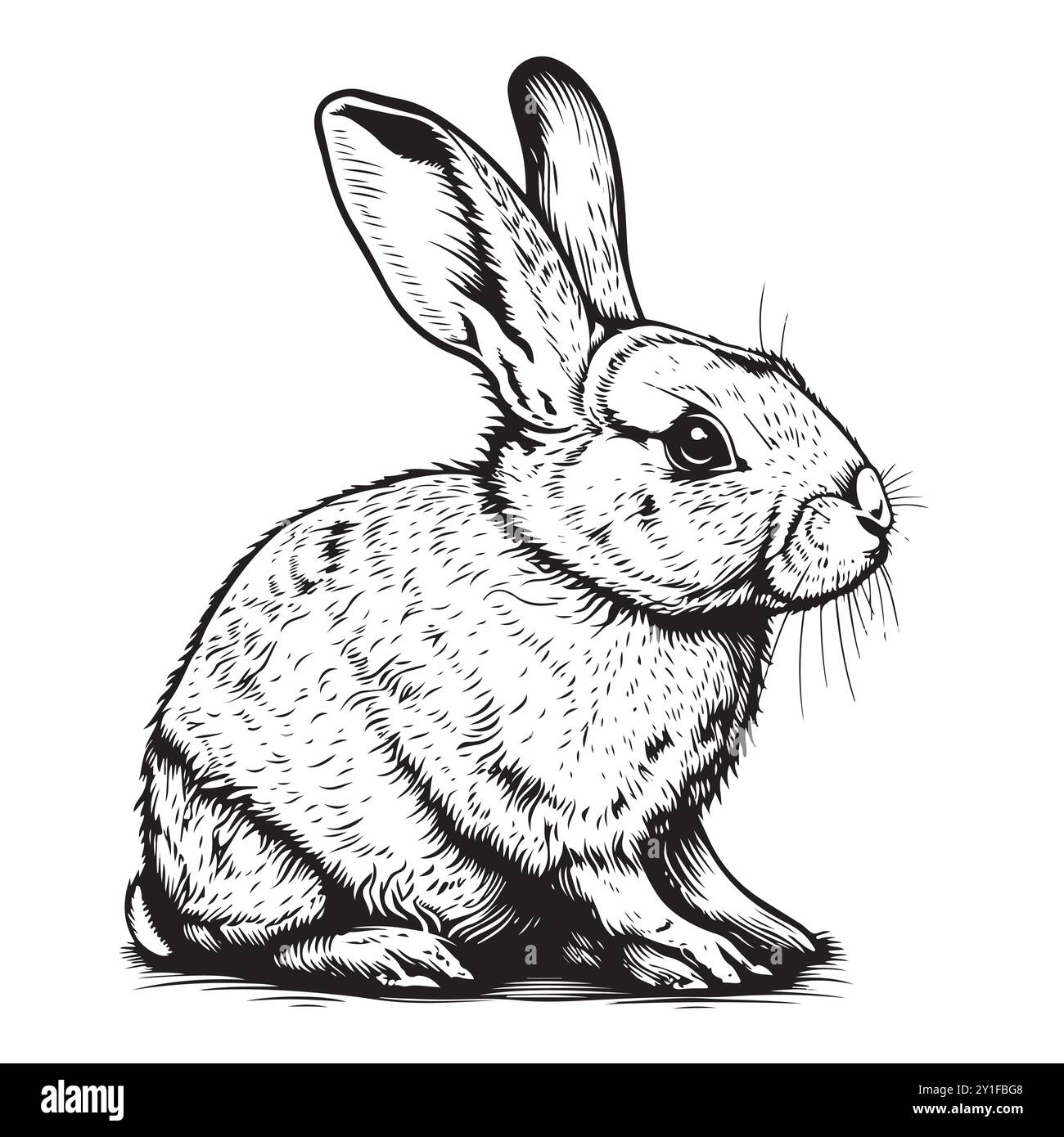 Paper easter bunny Black and White Stock Photos & Images - Alamy