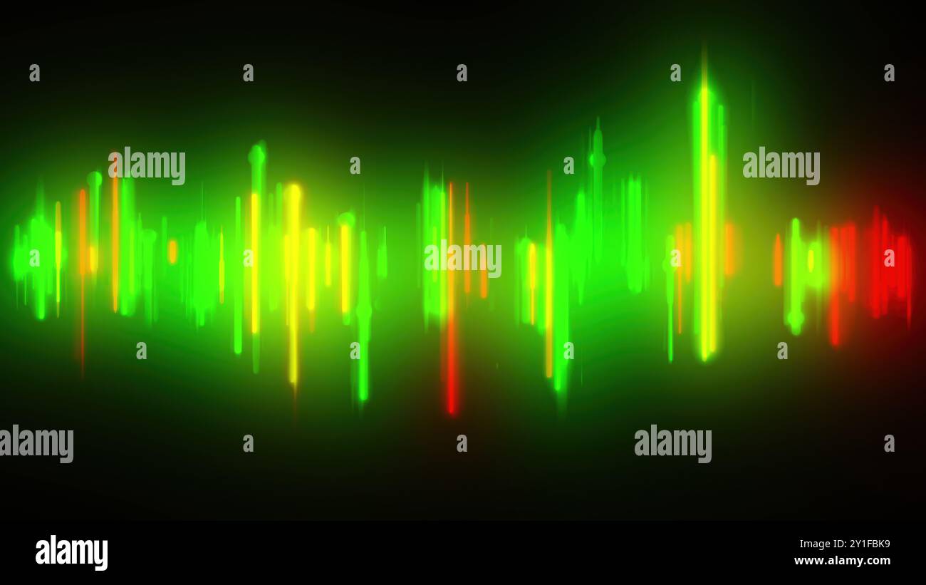 Abstract neon equalizer. Computer generated 3d render Stock Photo - Alamy