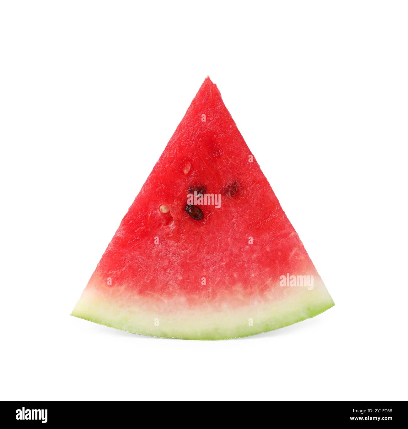 One fresh watermelon slice isolated on white Stock Photo - Alamy