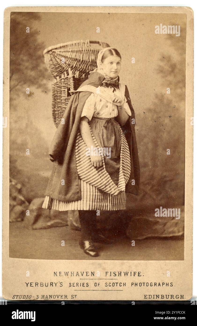 Newhaven Fishwives in occupational clothes, posed in Edward Reuben ...