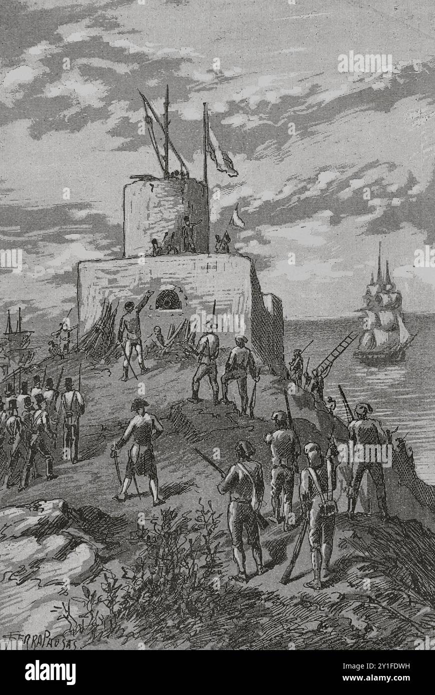 Peninsular War (1808-1814). French troops under the command of General ...