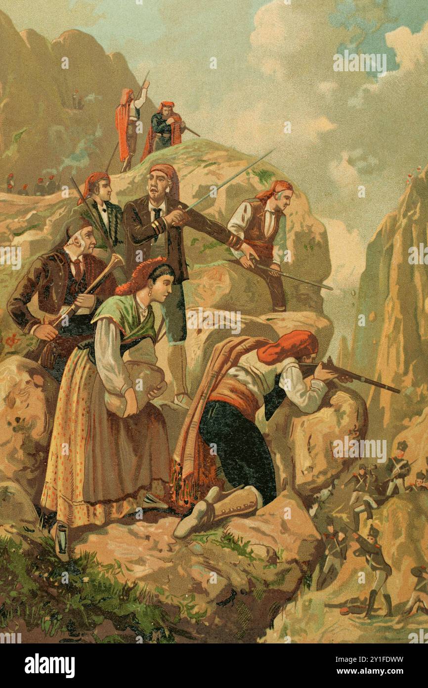 Peninsular War (1808-1814). Catalonia. Battles of El Bruch. Engagements ...