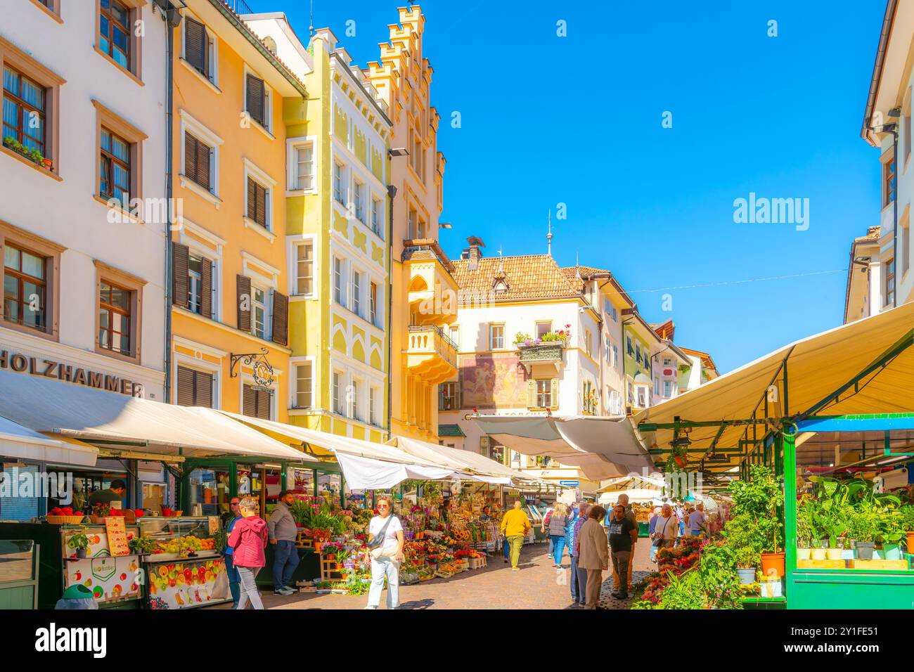The daily market selling fresh fruits, produce, baked goods and more ...