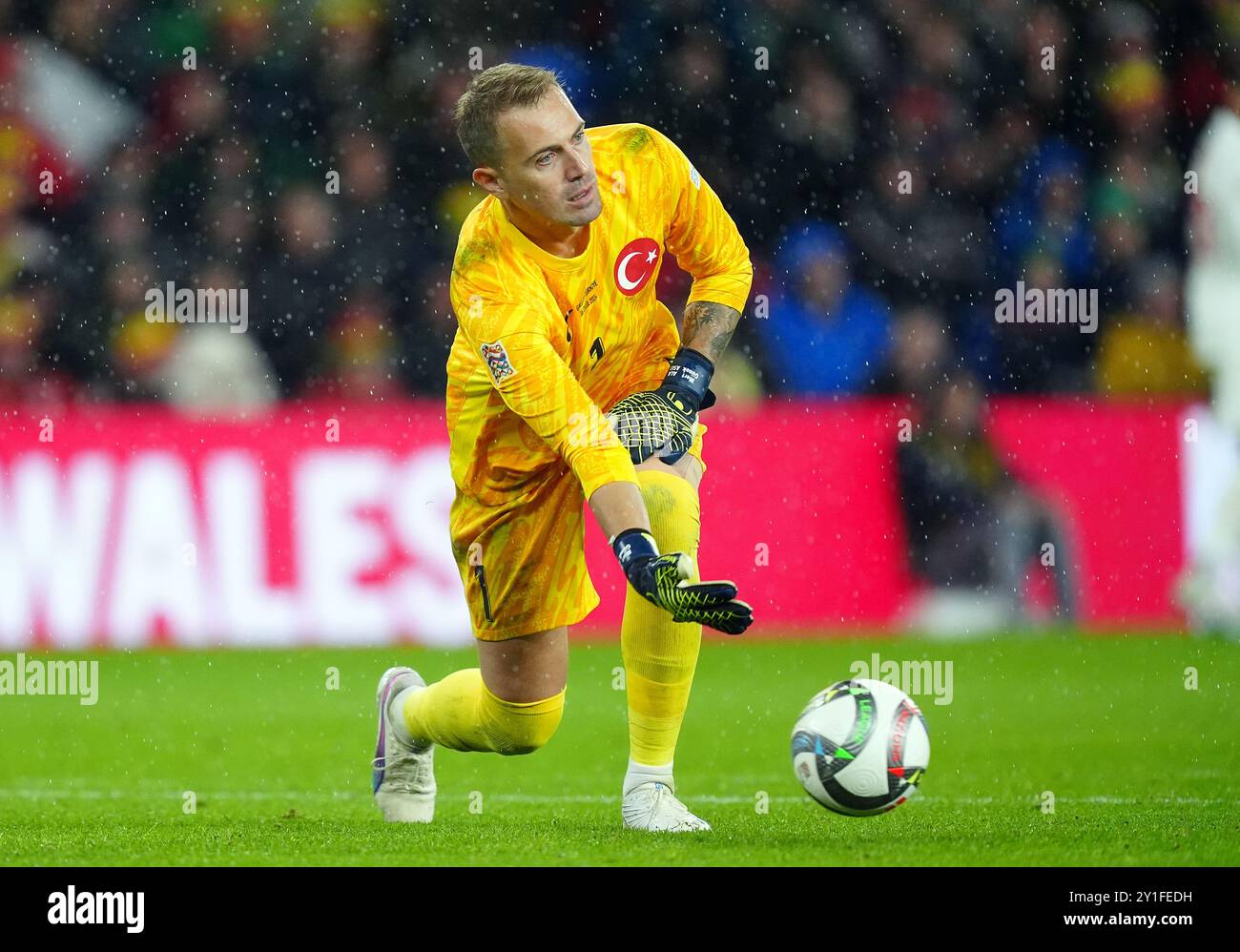 Turkey goalkeeper Mert Gunok during the UEFA Nations League Group H ...