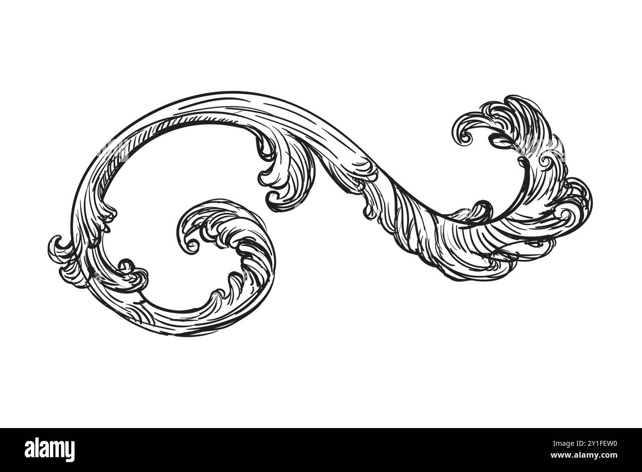 Motif scroll Cut Out Stock Images & Pictures - Alamy