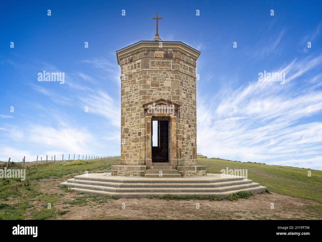 The Compass Point Storm Tower on Efford Down, Bude, Cornwall, UK on 2 ...