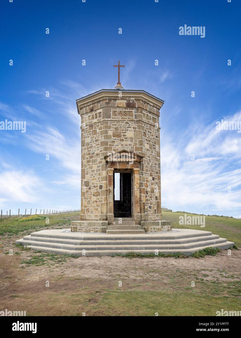 The Compass Point Storm Tower on Efford Down, Bude, Cornwall, UK on 2 ...
