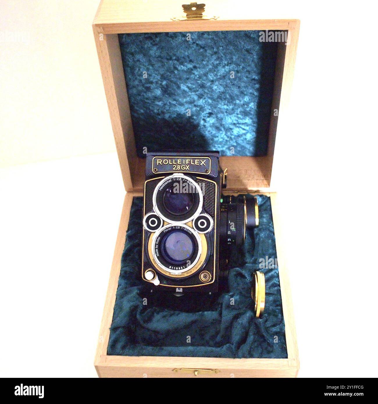 A series of images showing some special editions of the Rolleiflex TLR ...