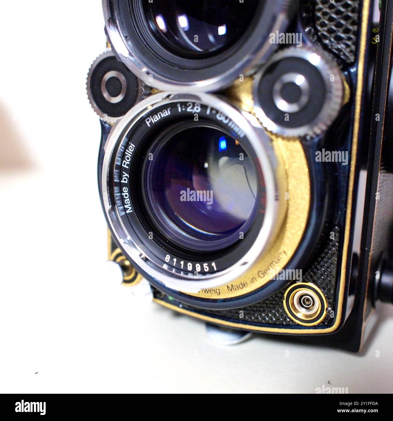 A series of images showing some special editions of the Rolleiflex TLR ...