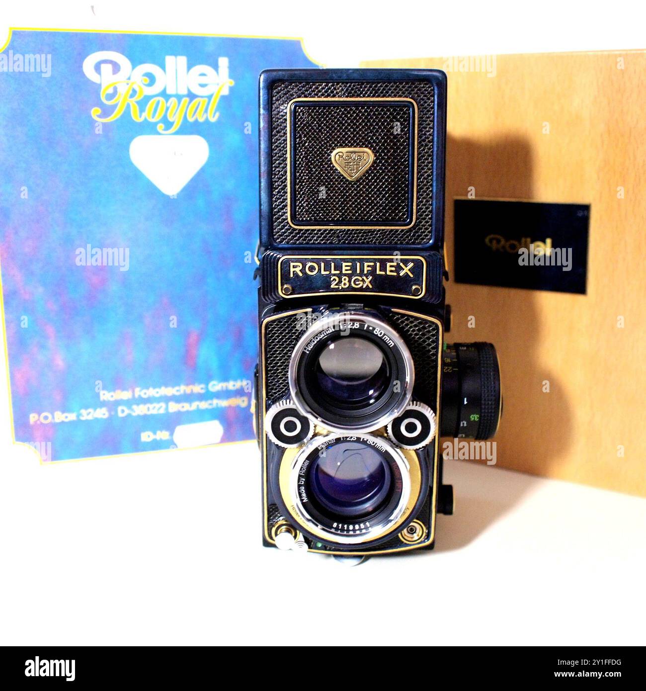 A series of images showing some special editions of the Rolleiflex TLR ...