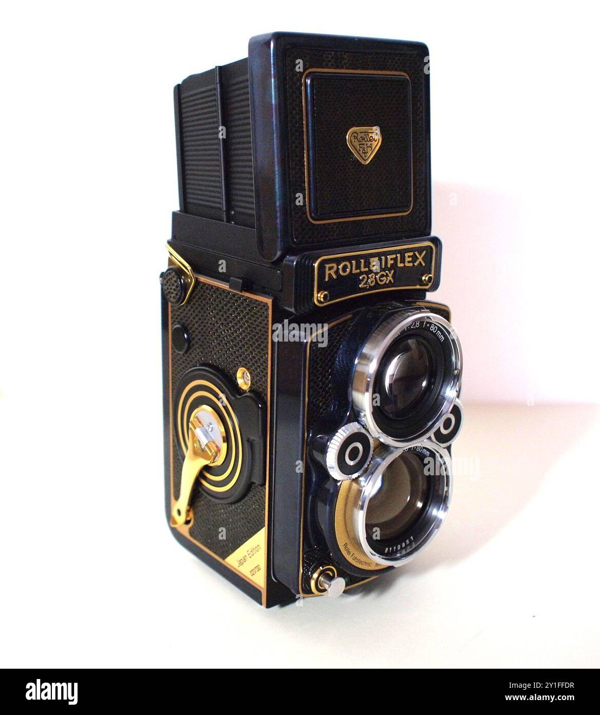 A series of images showing some special editions of the Rolleiflex TLR ...