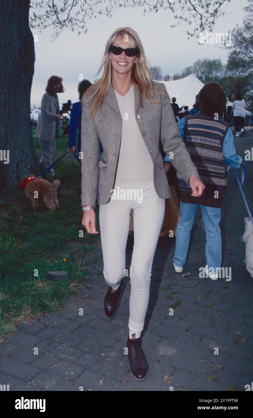 Elle Macpherson attends the SPCA Westchester Dog Walk at Rockefeller ...
