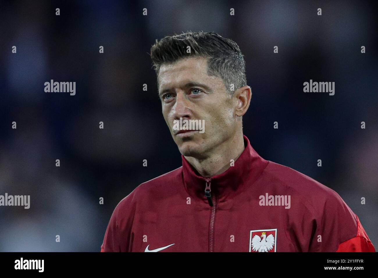 Robert Lewandowski of Poland seen during the UEFA Nations League 2024/ ...