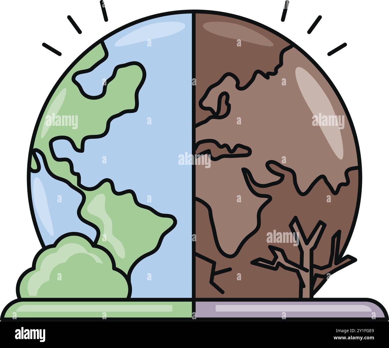 Land degradation desertification Cut Out Stock Images & Pictures - Alamy