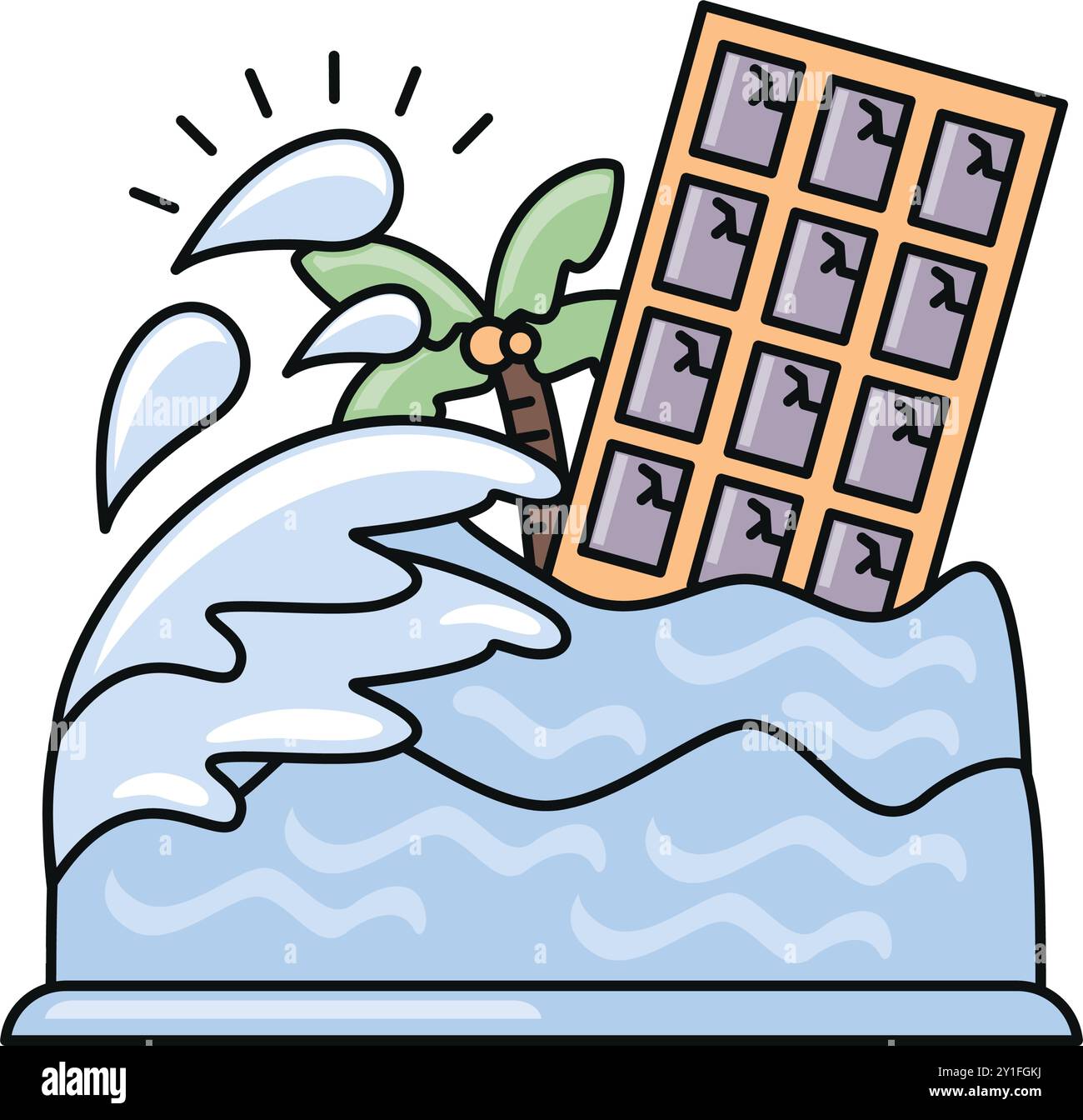 Damage by waves Cut Out Stock Images & Pictures - Alamy