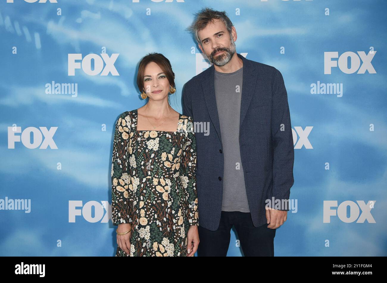 Kristin Kreuk and Rossif Sutherland seen during the FOX Fall Press Day ...
