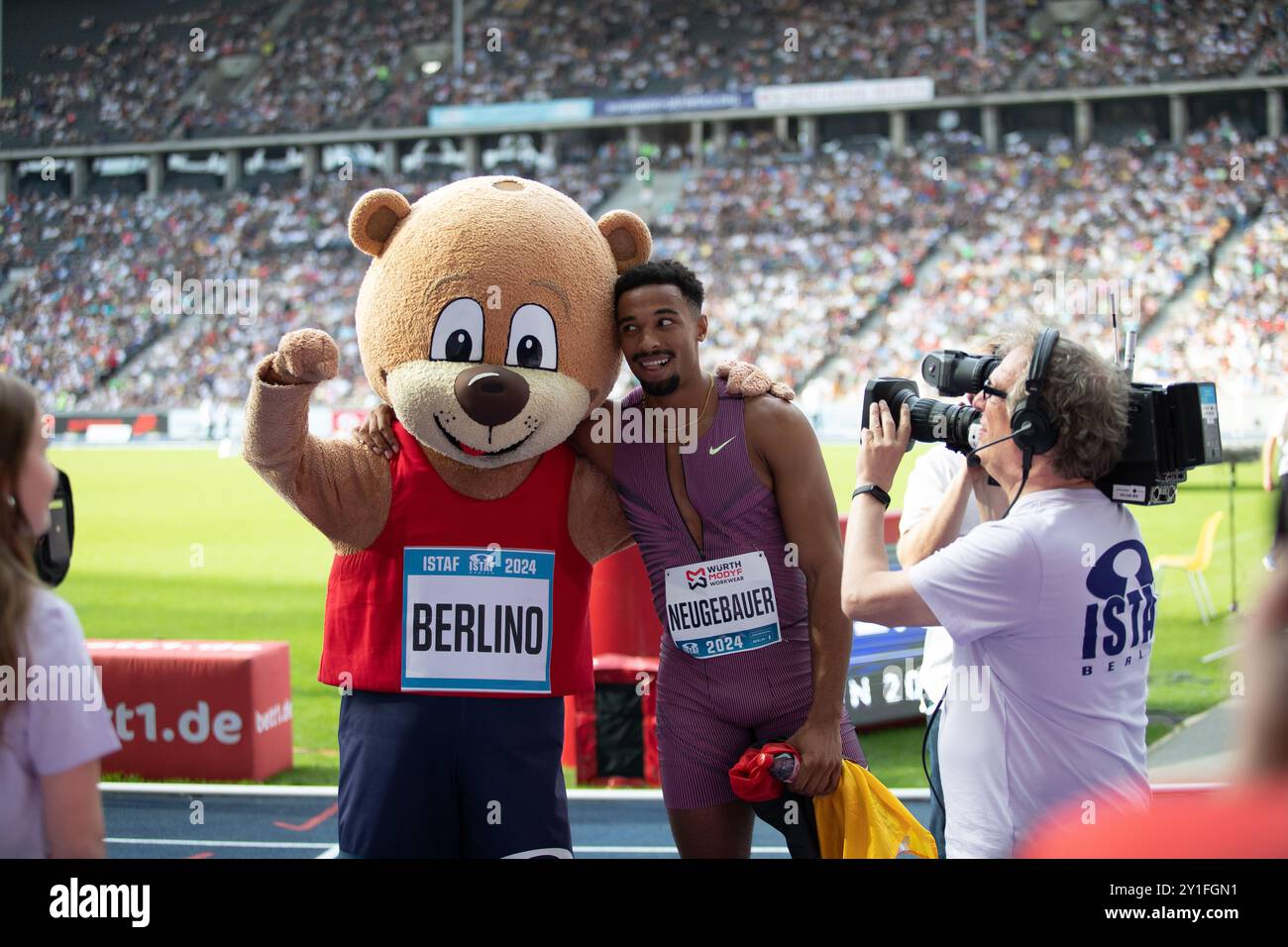 Berlin, Germany. 01rd Sep, 2024. Athletics, Meeting, ISTAF: 100m men ...