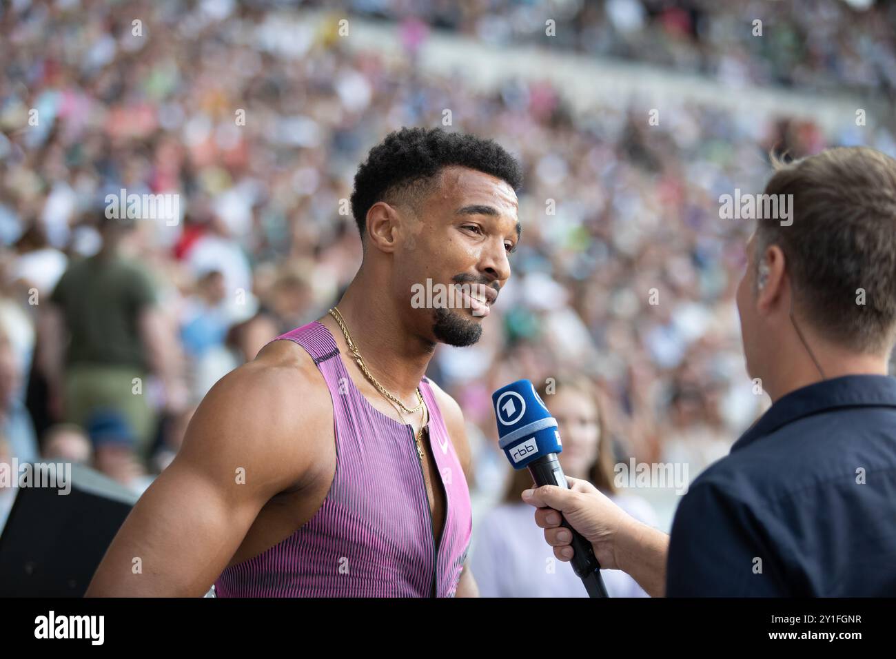 Berlin, Germany. 01rd Sep, 2024. Athletics, Meeting, ISTAF: 100m men ...