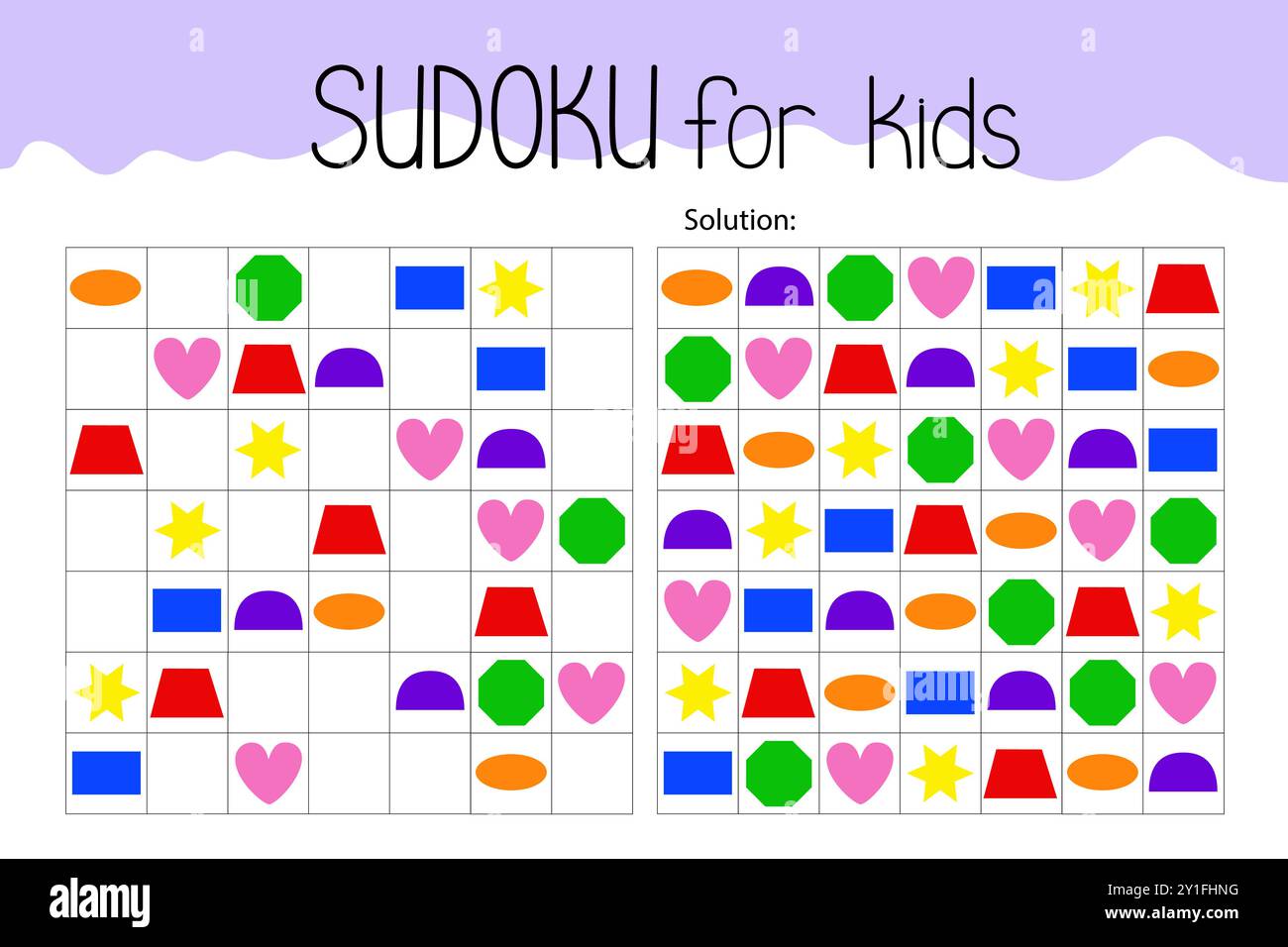 Sudoku educational game or leisure activity worksheet vector ...