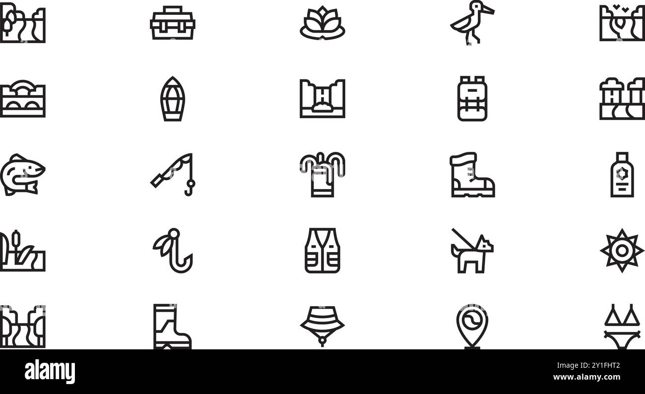 River icons High-Quality Vector Icons Collection with Editable Stroke ...