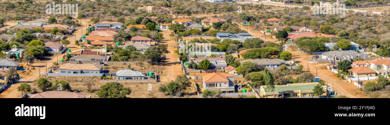 aerial Gaborone, new developments in Gaborone North neighborhood Stock Photo - Alamy