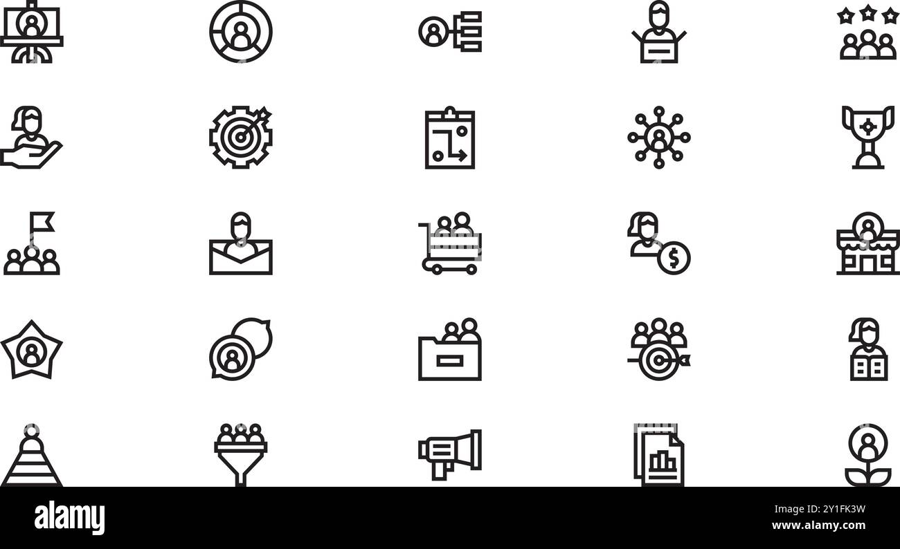 Target audience icons High-Quality Vector Icons Collection with ...
