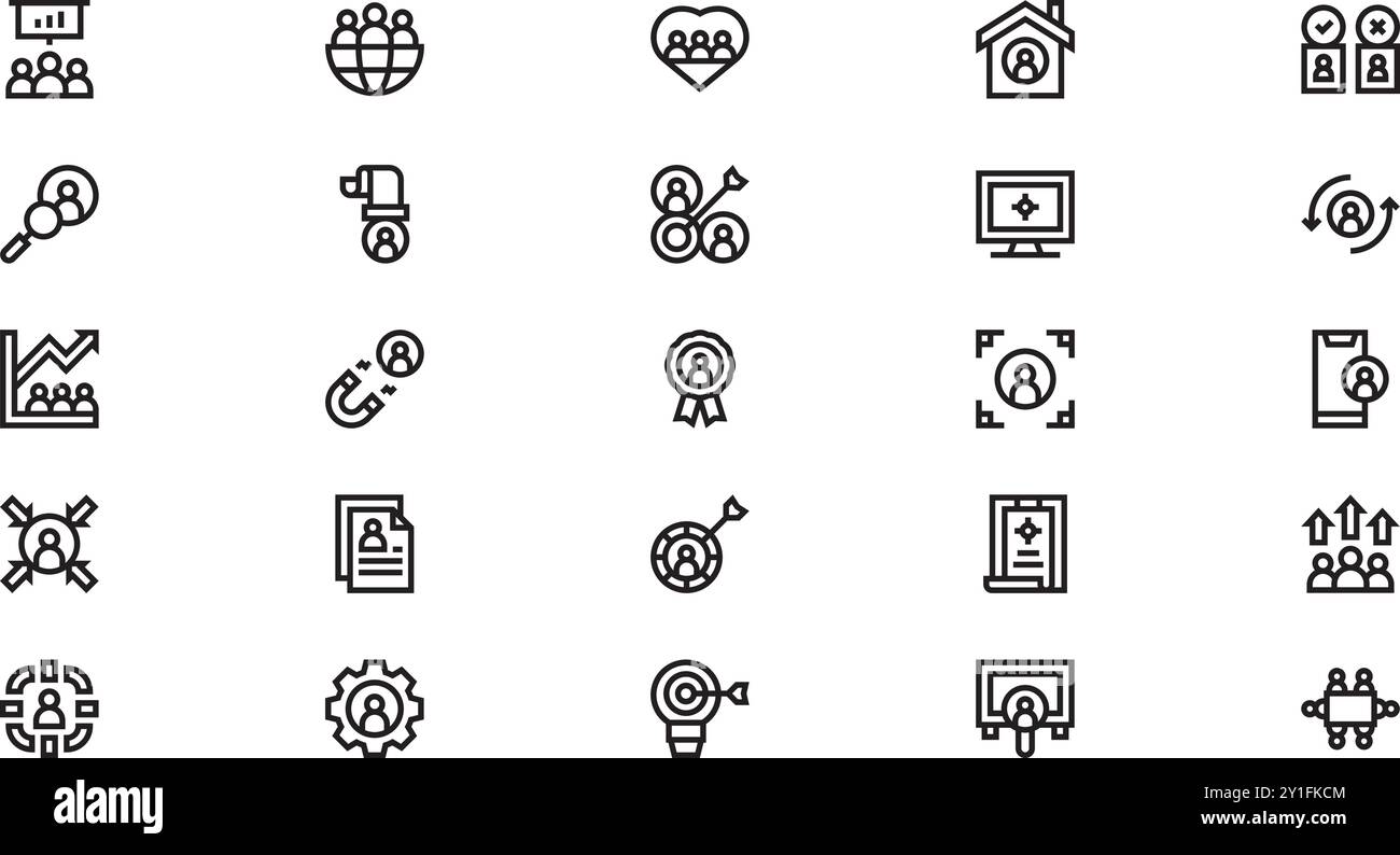 Target audience icons High-Quality Vector Icons Collection with Editable Stroke. Ideal for ...