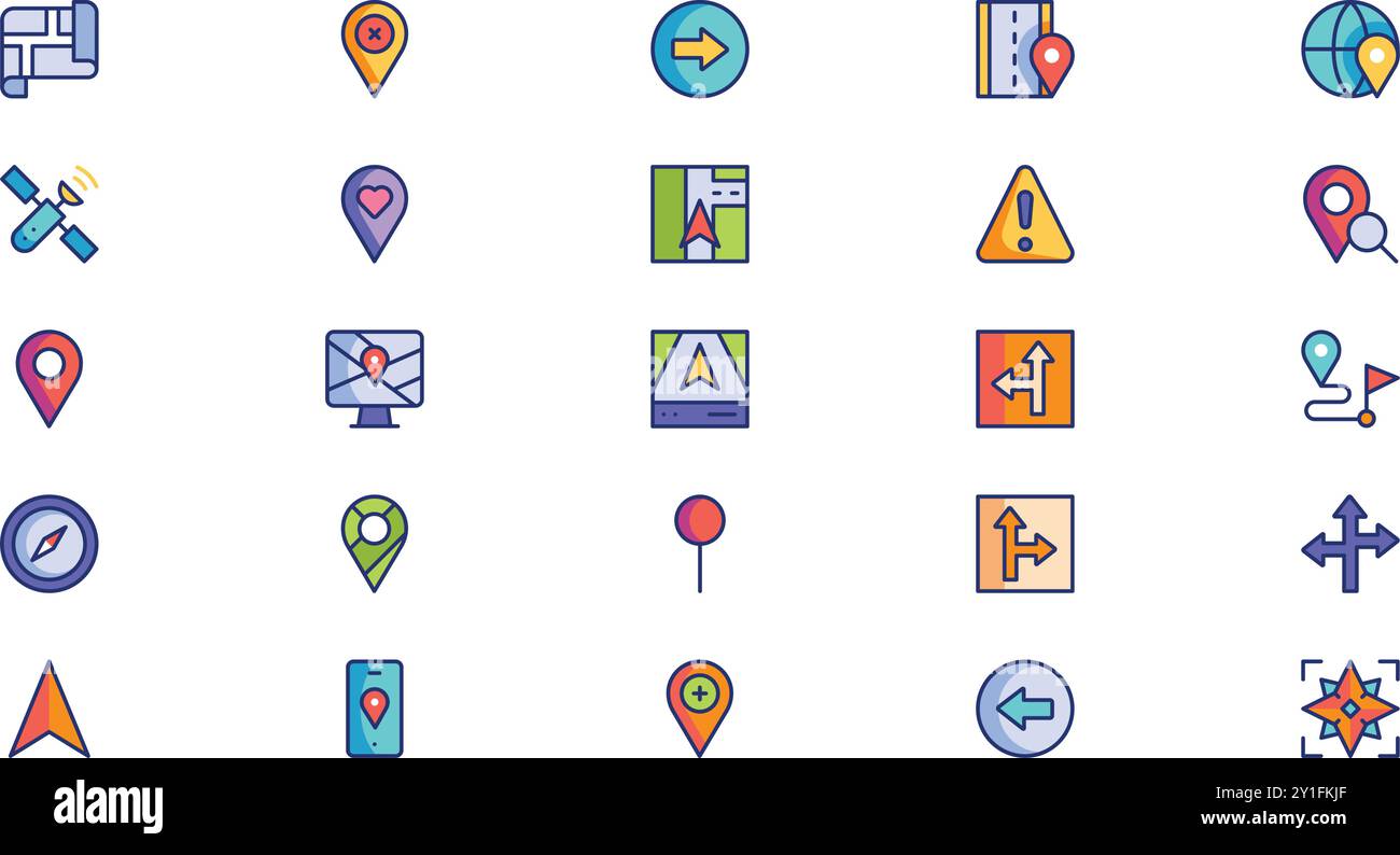 Maps and locations icons High-Quality Vector Icons Collection with Editable Stroke. Ideal for ...