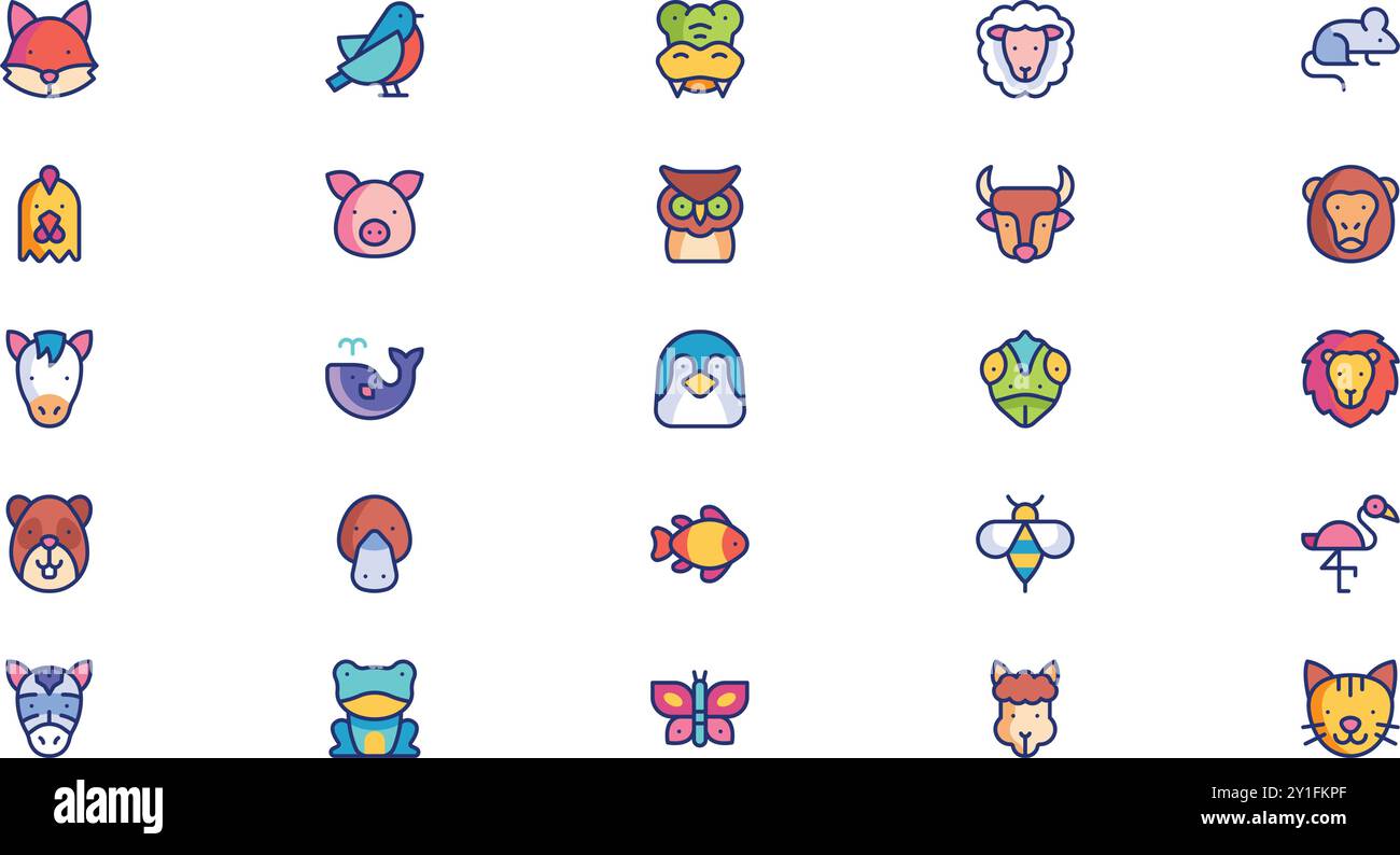 Animals icons High-Quality Vector Icons Collection with Editable Stroke ...