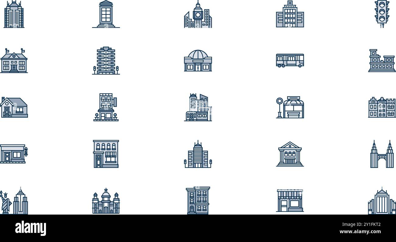 City icons High-Quality Vector Icons Collection with Editable Stroke ...