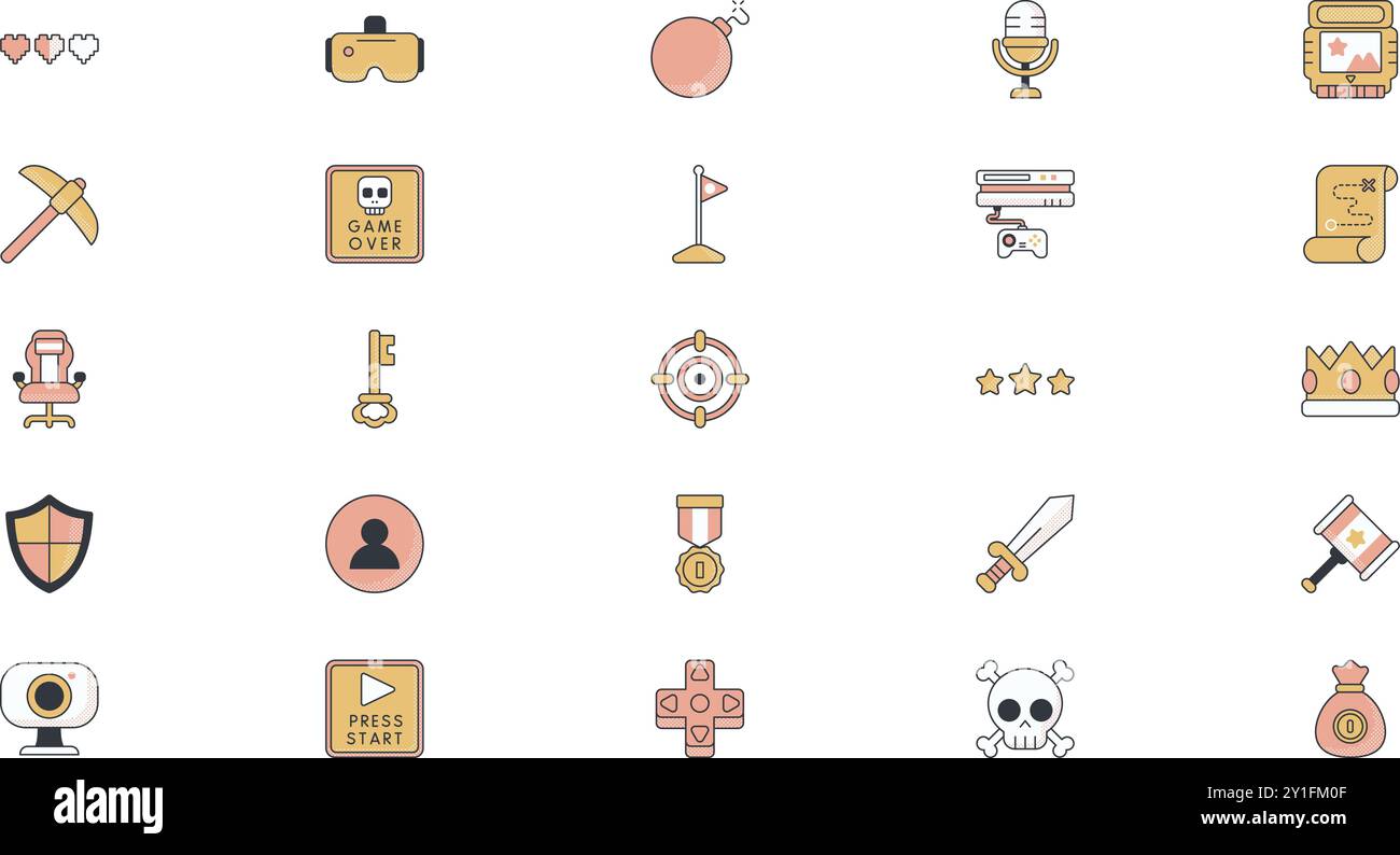 Gaming icons High-Quality Vector Icons Collection with Editable Stroke ...
