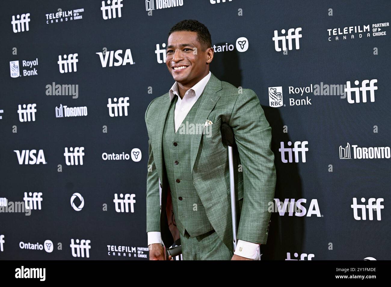 Anthony Robles attends the premiere of "Unstoppable" at Roy Thomson ...
