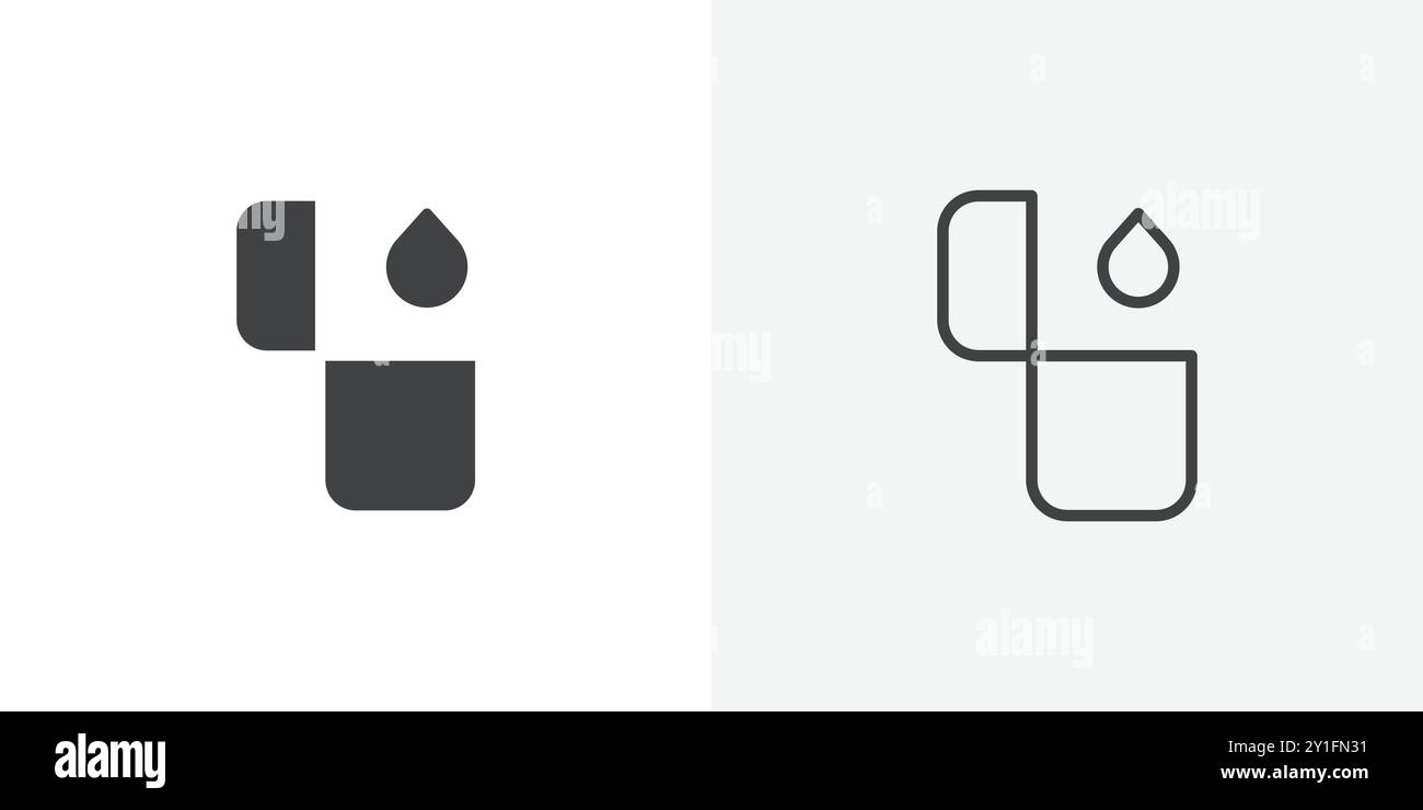 Lighter icon Flat outline Collection in Black and white background ...