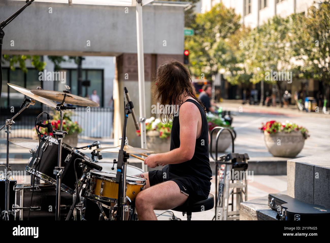 Seattle, USA. 6th Sep, 2024. Linda From Work performing in Westlake ...