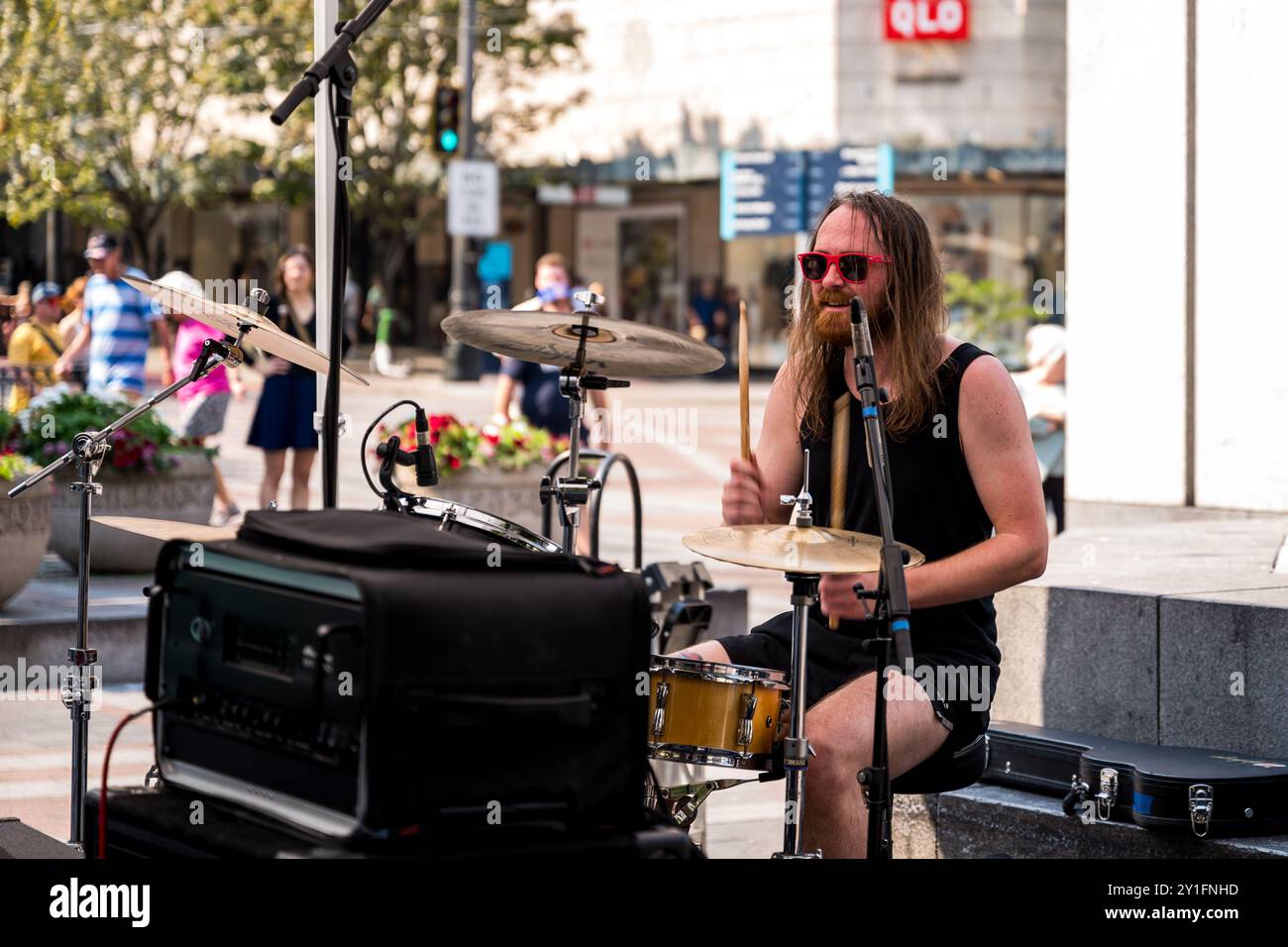 Seattle, USA. 6th Sep, 2024. Linda From Work performing in Westlake ...