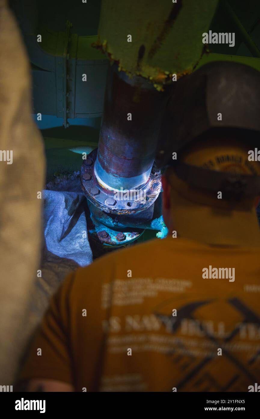 Chief Hull Maintenance Technician Steven Pickard, from Detroit ...