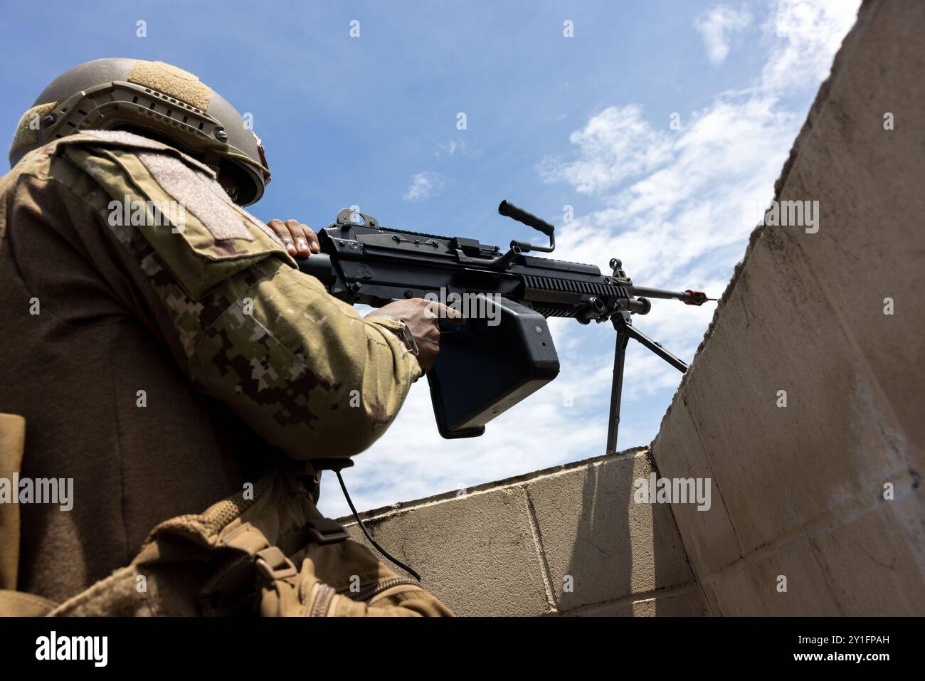 A soldier with the United Arab Emirates Al Forsan Brigade, Presidential ...