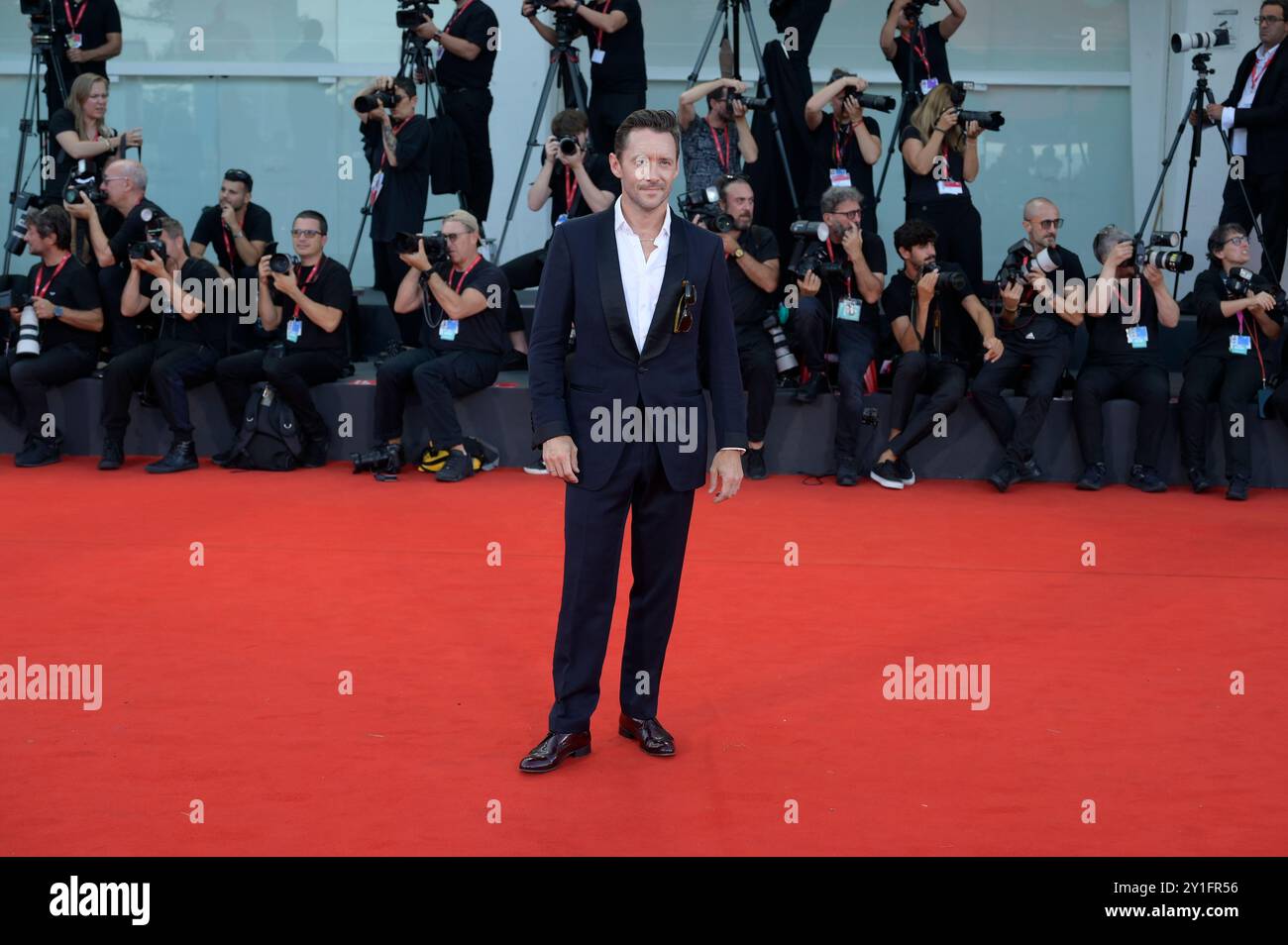 Venice Lido, Italy. 06th Sep, 2024. Thomas Gullestad attends the red ...