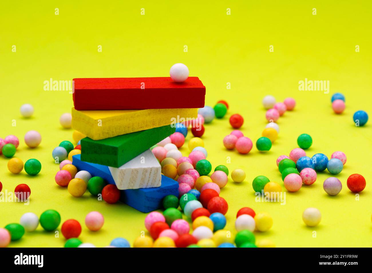 Sphere that reaches the top of a structure while others remain at the ...
