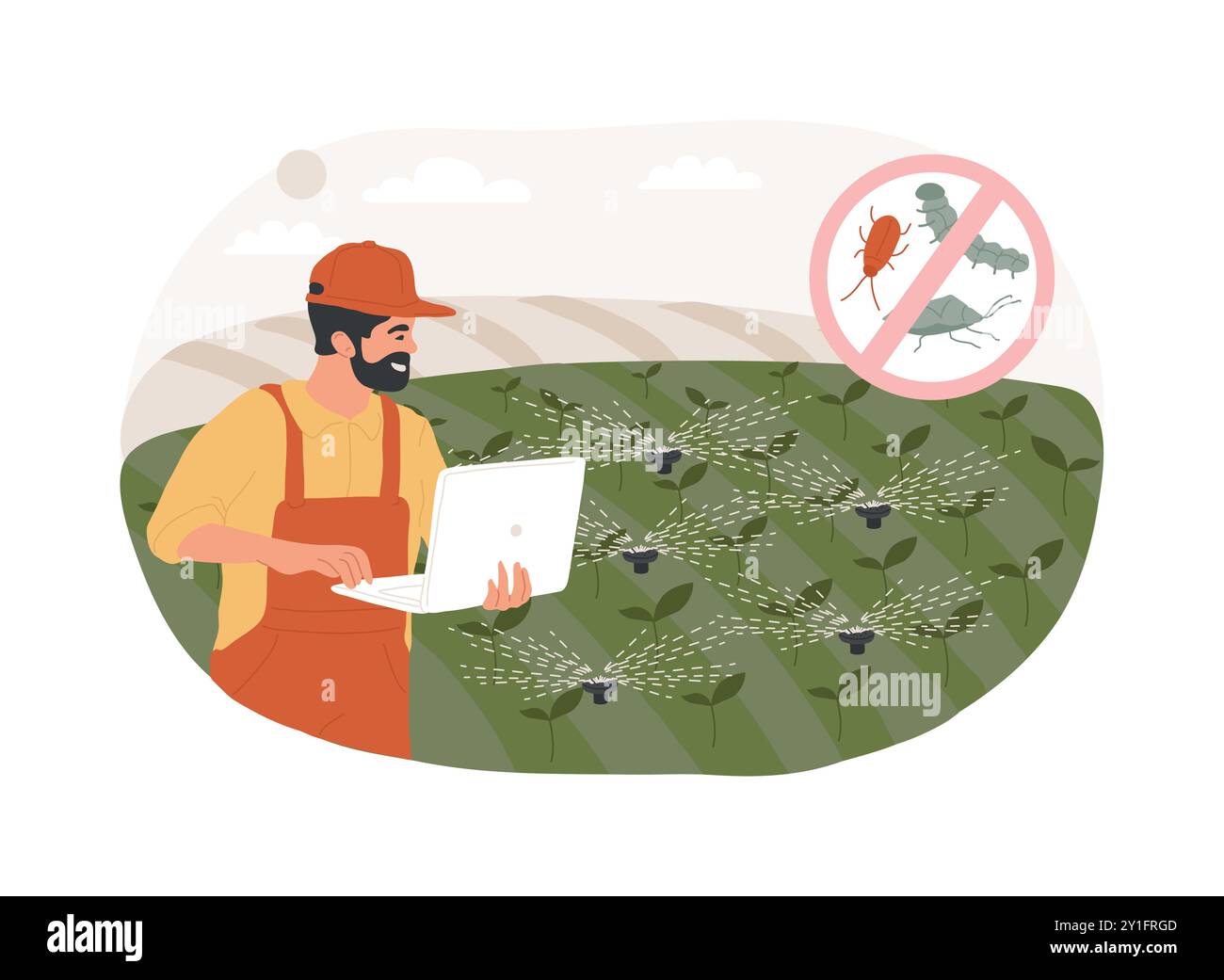 Integrated pest management isolated cartoon vector illustrations Stock ...