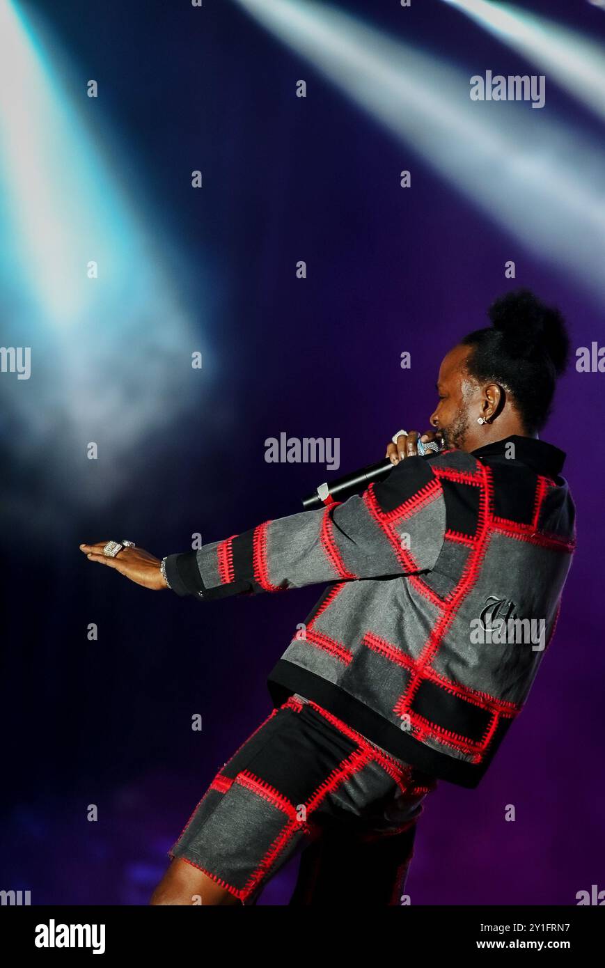 Popcaan performing on the Main stage at Reggaeland Festival 2024 ...