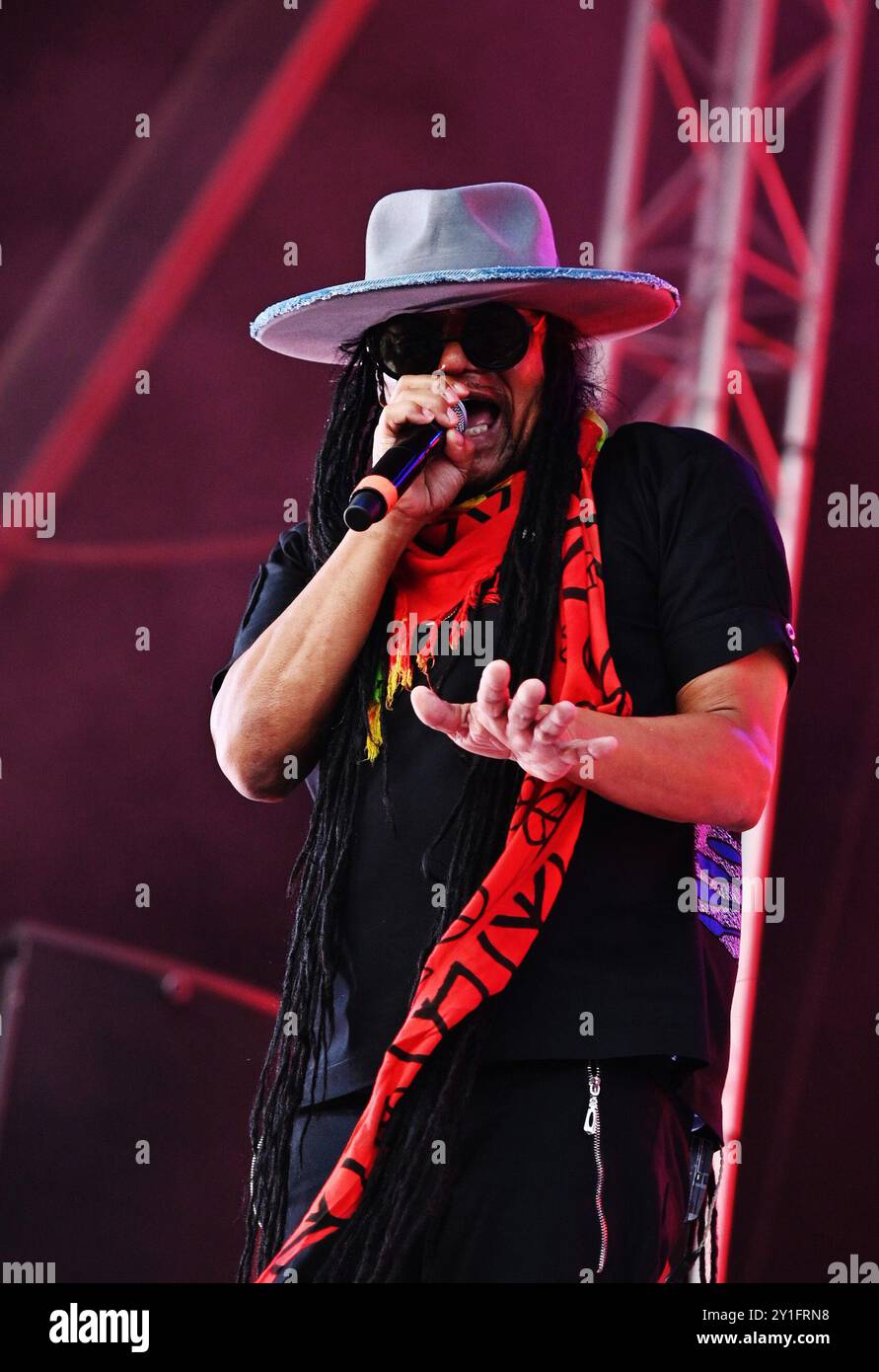 Maxi Priest performing on the One Love Stage at Reggaeland Festival ...