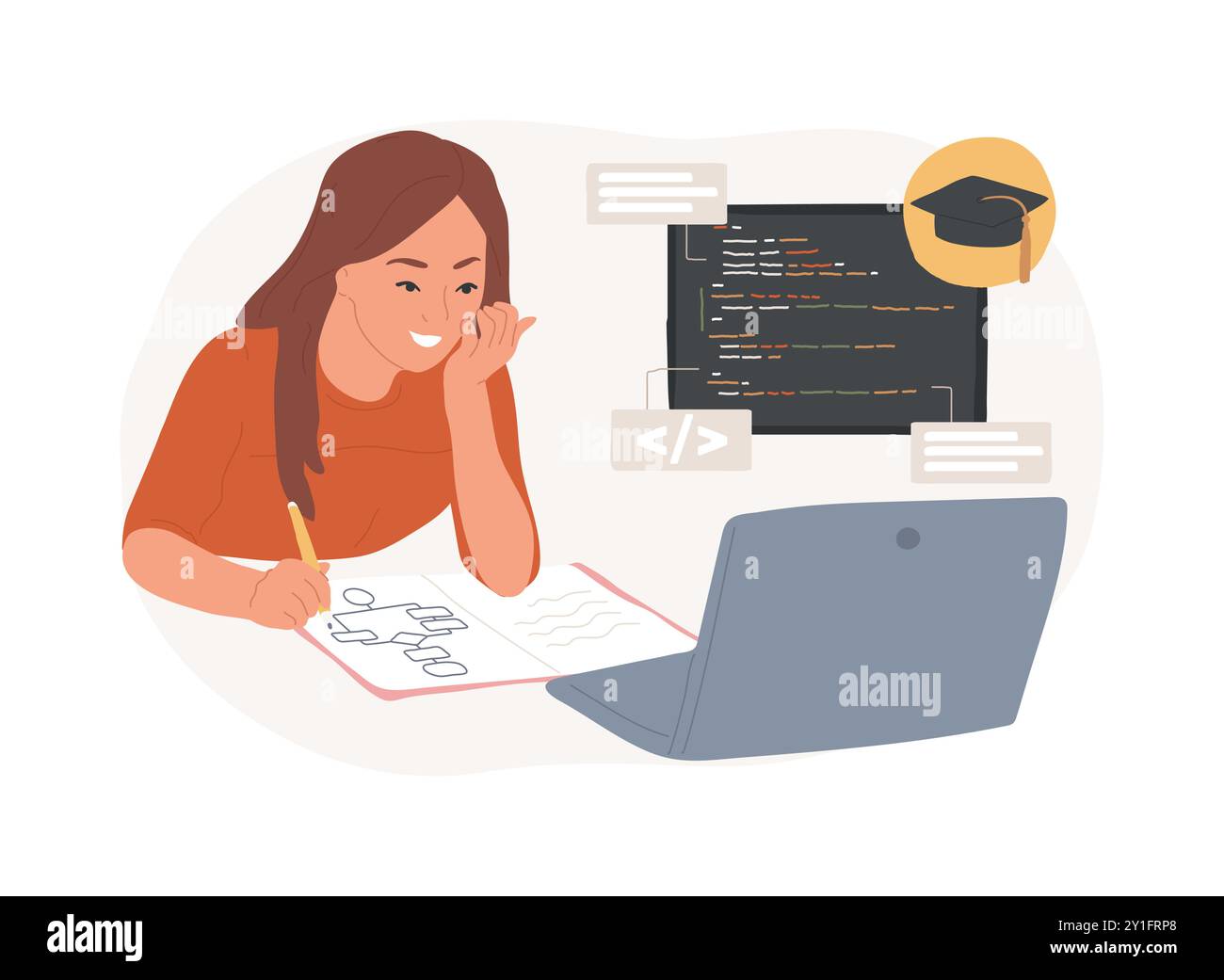 Development course isolated cartoon vector illustrations Stock Vector Image & Art - Alamy