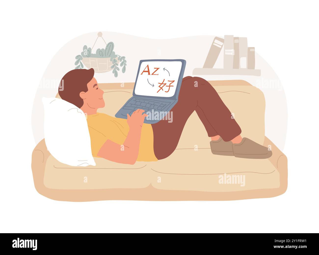 Online platform isolated cartoon vector illustrations Stock Vector ...