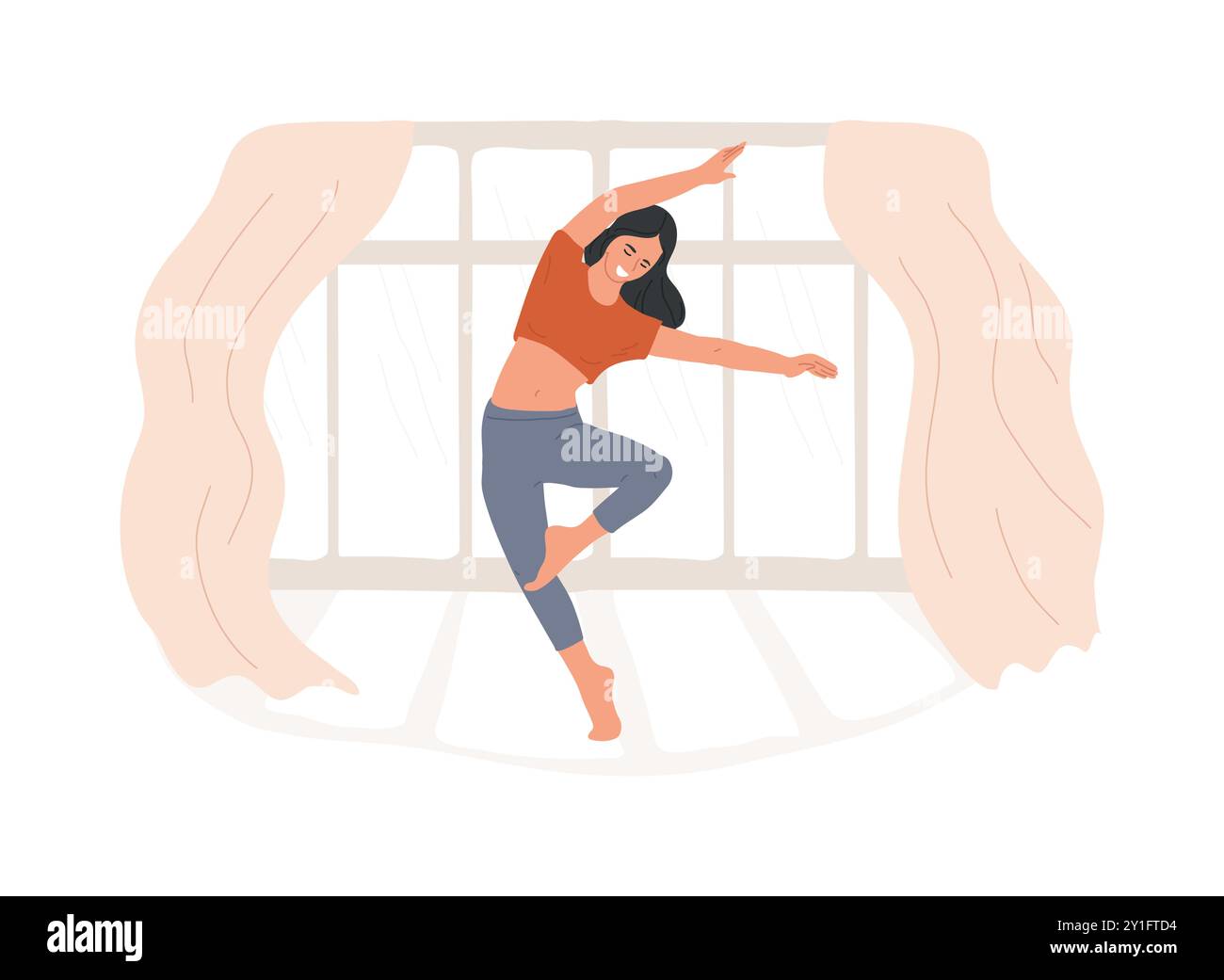 Contemporary dance isolated cartoon vector illustrations Stock Vector ...