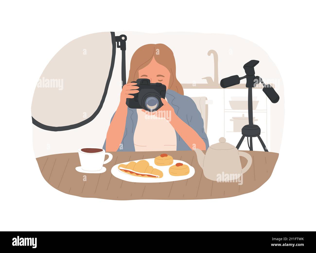 Cute cartoon girl photos hi-res stock photography and images - Alamy